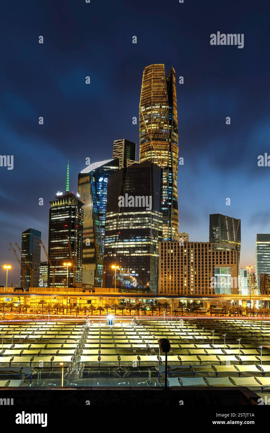 King Abdullah Financial District Riyadh. know as KAFD. Riyadh Skyline ...