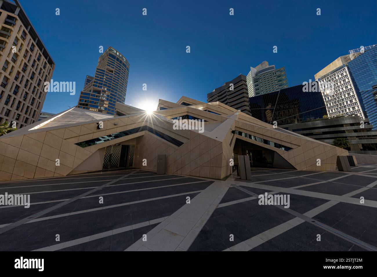 The KAFD Grand Mosque in the King Abdullah Financial District (KAFD) in ...