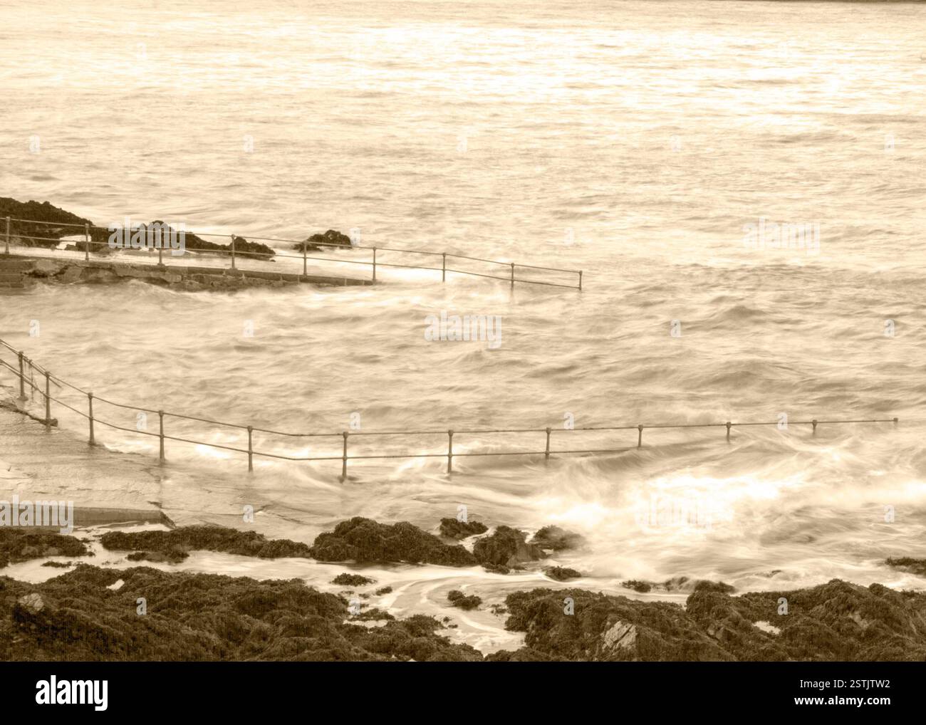 Natural Pool in Guernsey, Channel Islands Stock Photo - Alamy