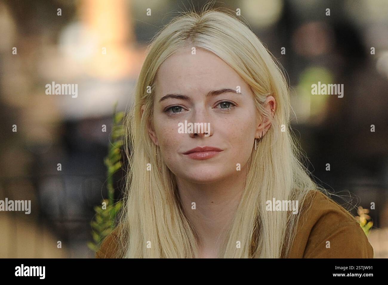 Emma Stone was seen on location filming the movie 'Maniac' in New York ...