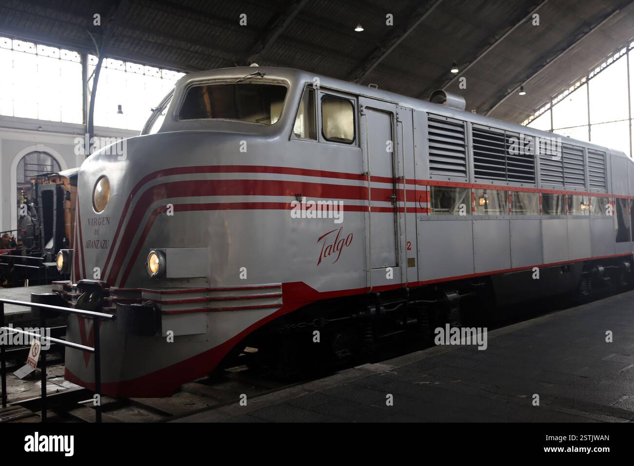 Renfe Class 350. Single-cabin diesel locomotive, Spain, 1950. For use with Talgo II coaches ...