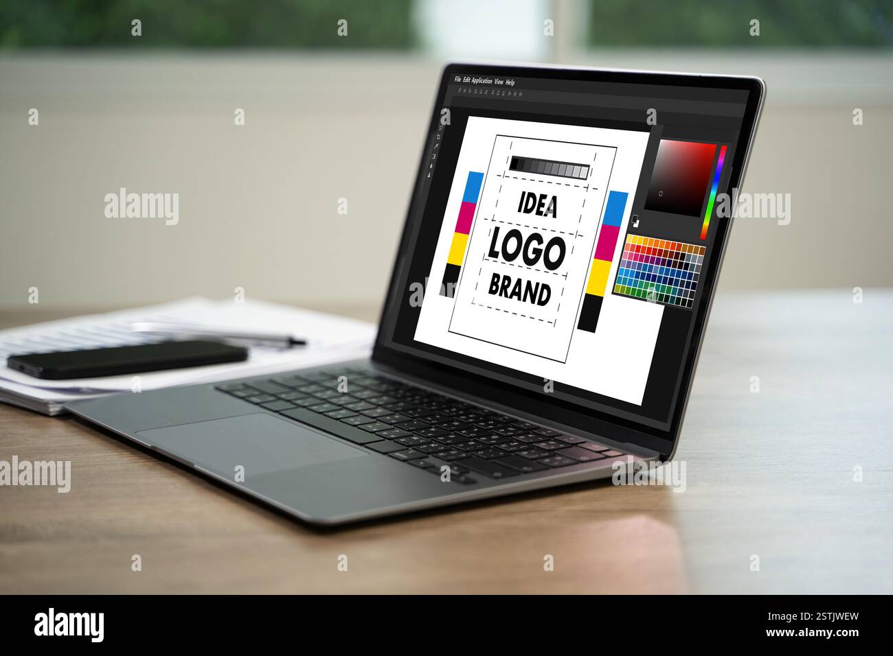 create a logo design for a brandColor swatch samples, Illustrator ...