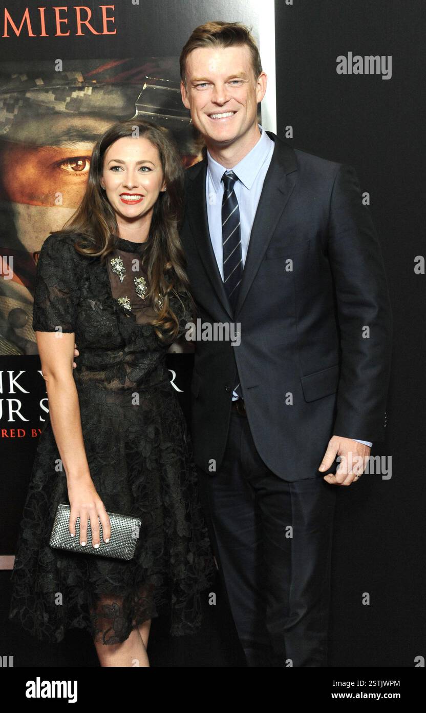 Brad Beyer arriving at the premiere of 'Thank You For Your Service' at ...