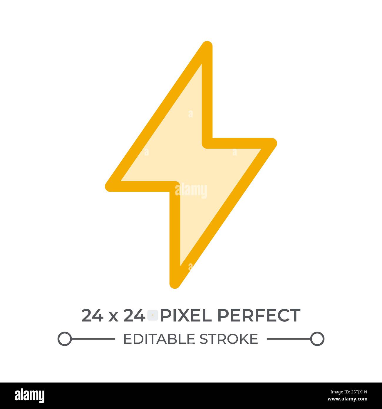 Thunderbolt symbol duotone color ui icon Stock Vector Image & Art - Alamy