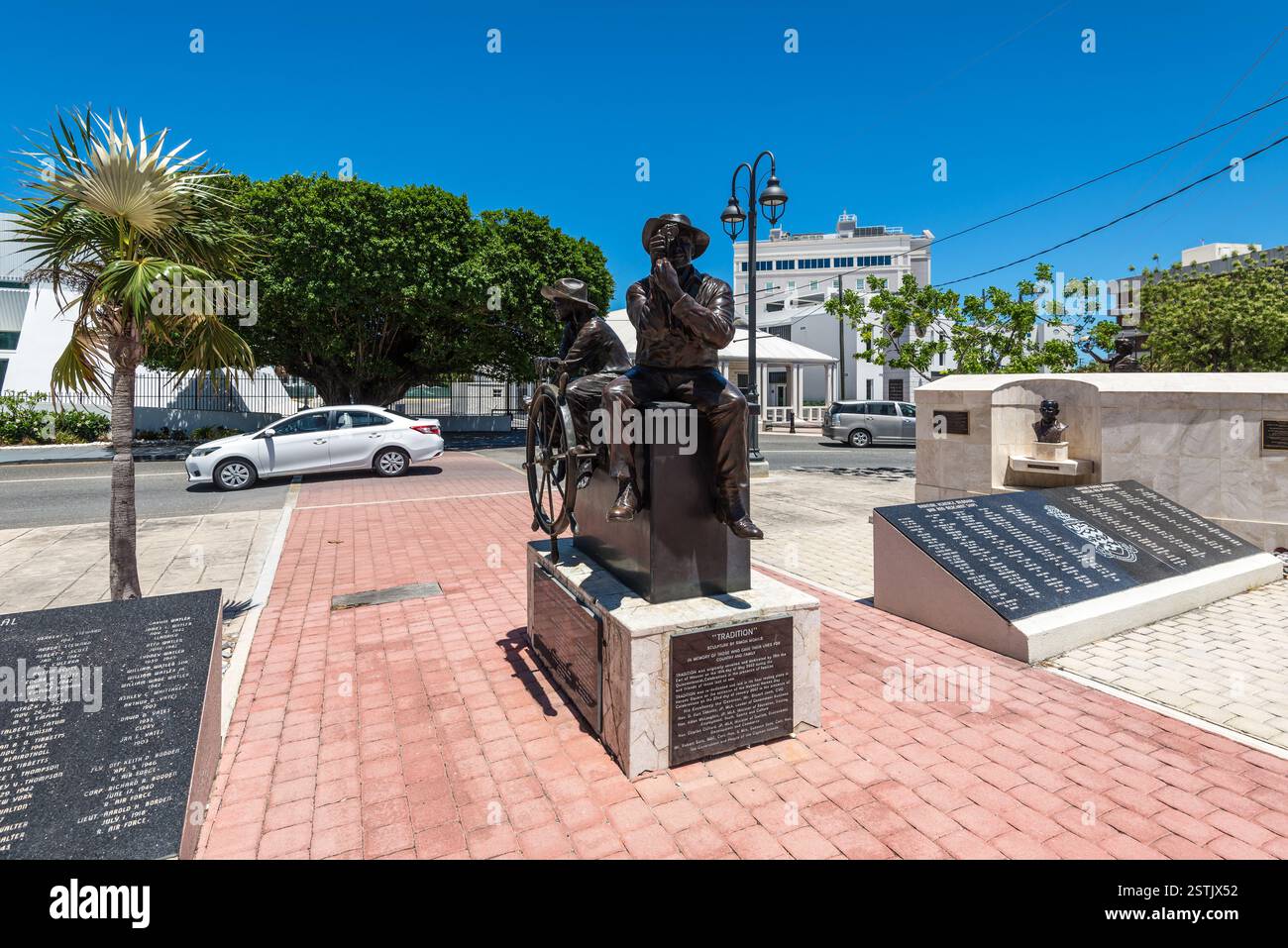 George Town, Grand Cayman Island - April 3, 2024: The monument ...