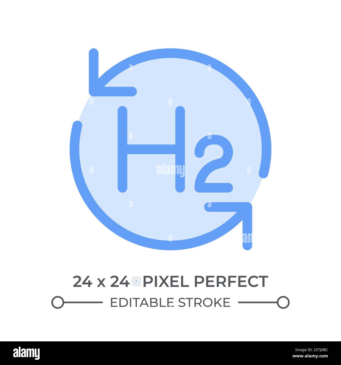 Eco energy hydrogen color icon hi-res stock photography and images - Alamy