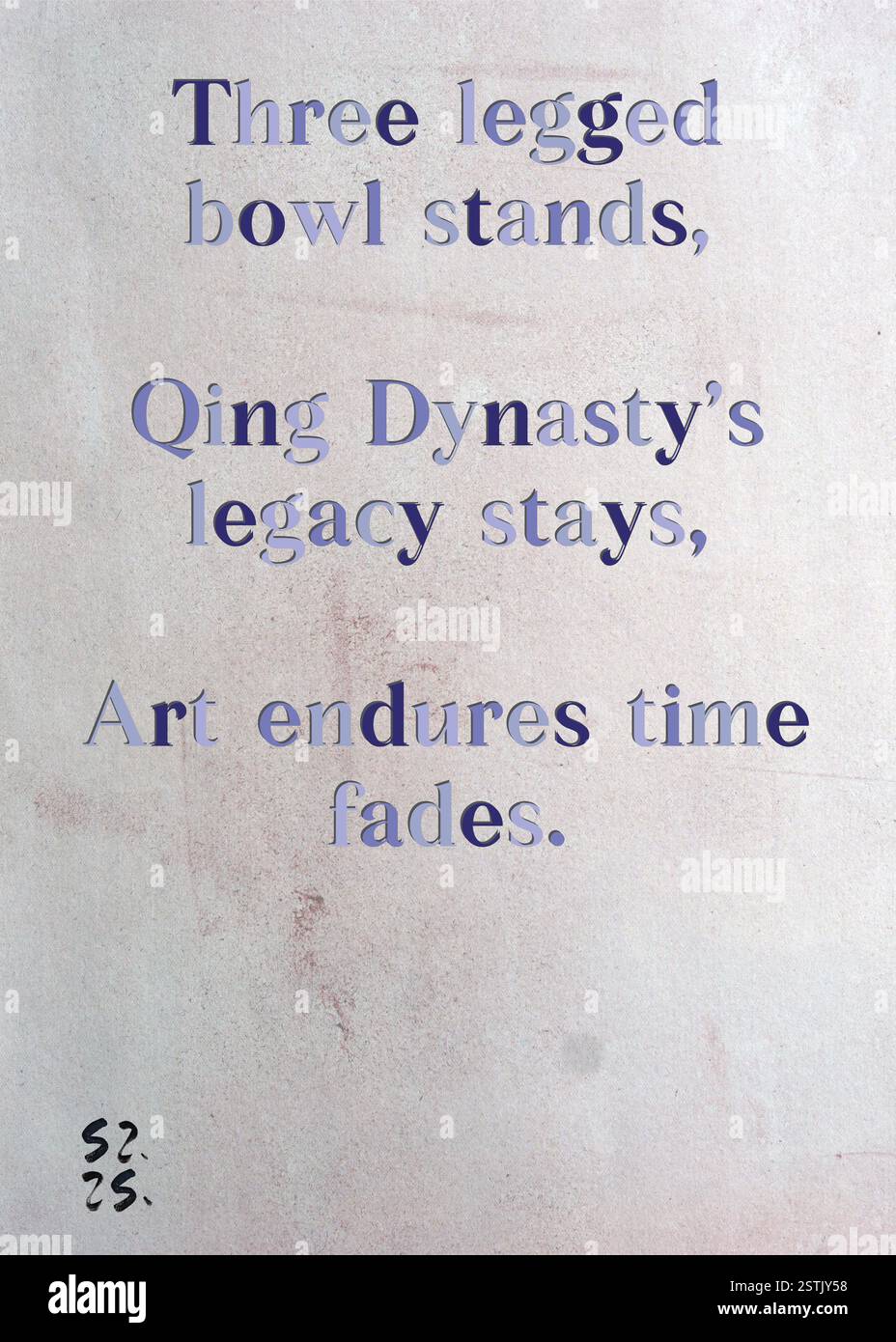 Three legged bowl stands, Qing Dynasty's legacy stays, Art endures time ...