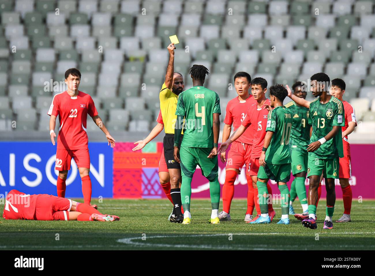 Shenzhen, China. 19 February, 2025. Referee during the 2025 AFC U20 ...