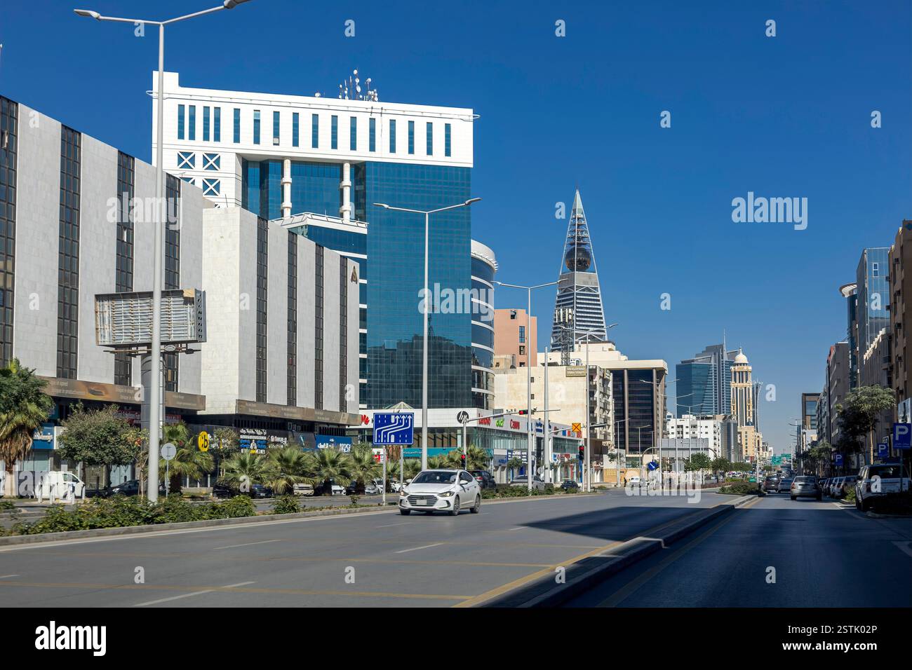 Riyadh City Capital of Saudi Arabia Skyline Olaya street day time Stock ...