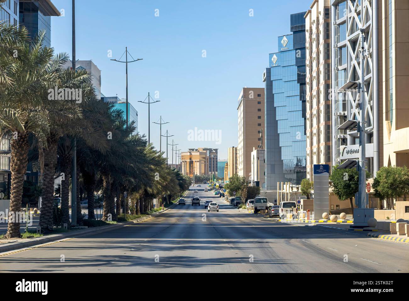 Riyadh City Capital of Saudi Arabia Skyline Olaya street day time Stock ...