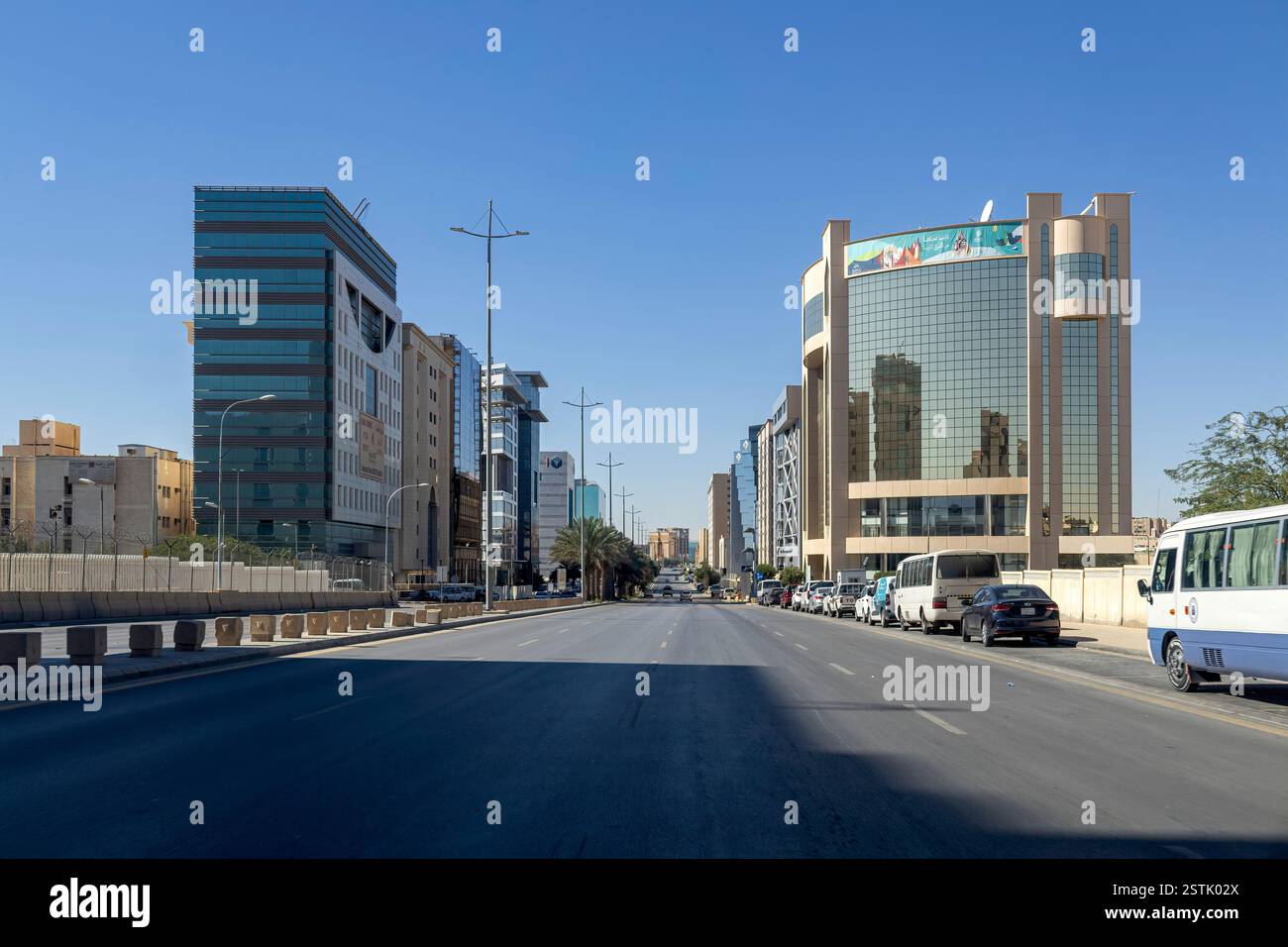 Riyadh City Capital of Saudi Arabia Skyline Olaya street day time Stock ...
