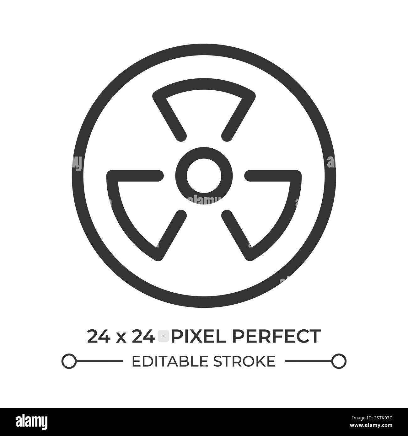 Radiation symbol line ui icon Stock Vector Image & Art - Alamy