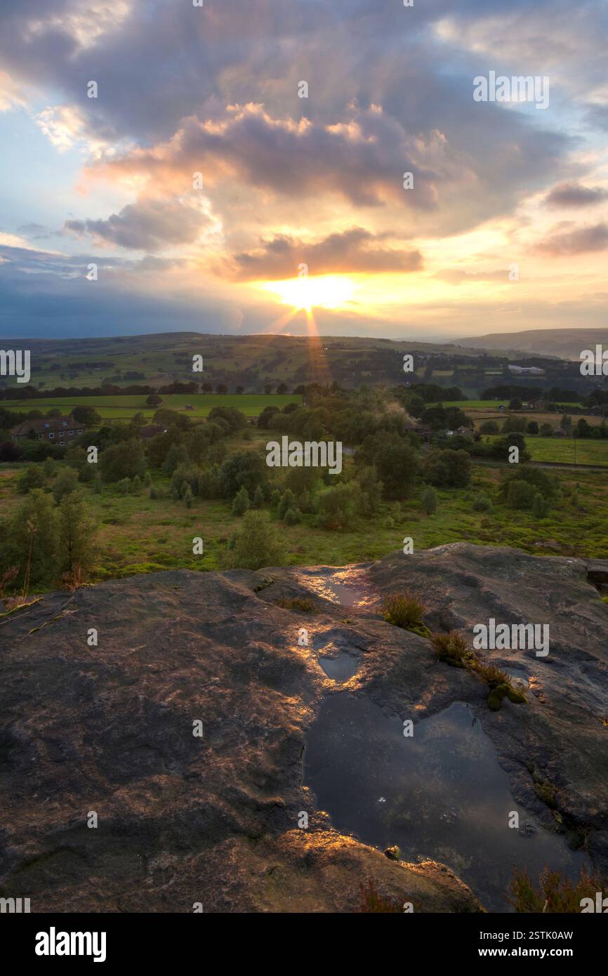 Norland moor sunset Stock Photo - Alamy