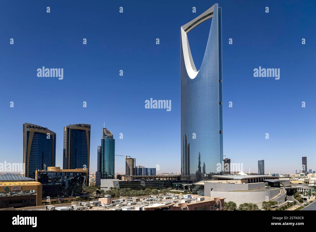 Saudi Arabia’s capital and Kingdome tower main financial hub-Olaya ...