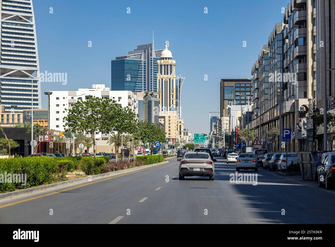 Riyadh City Capital of Saudi Arabia Skyline Olaya street day time Stock ...