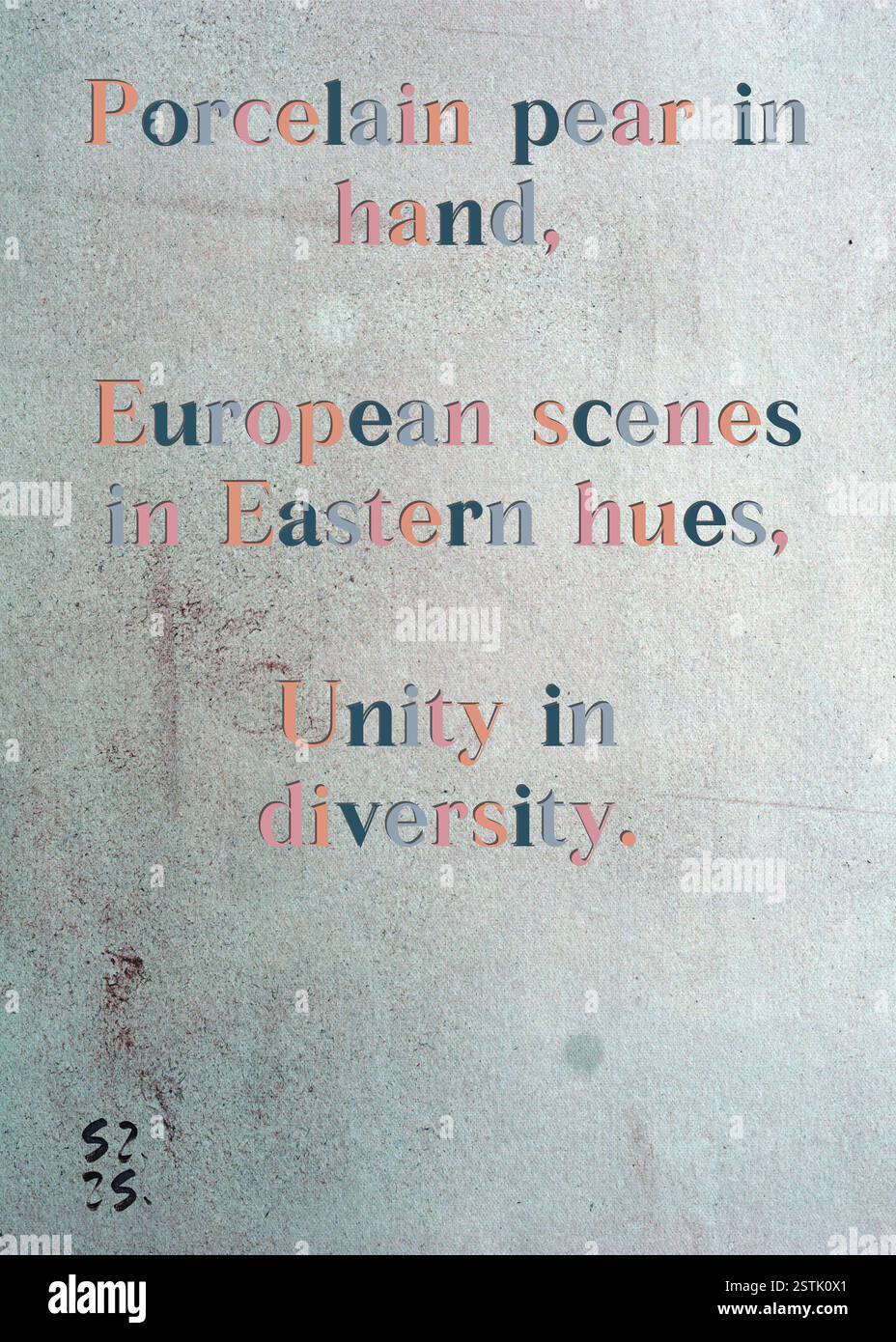 Porcelain pear in hand, European scenes in Eastern hues, Unity in ...