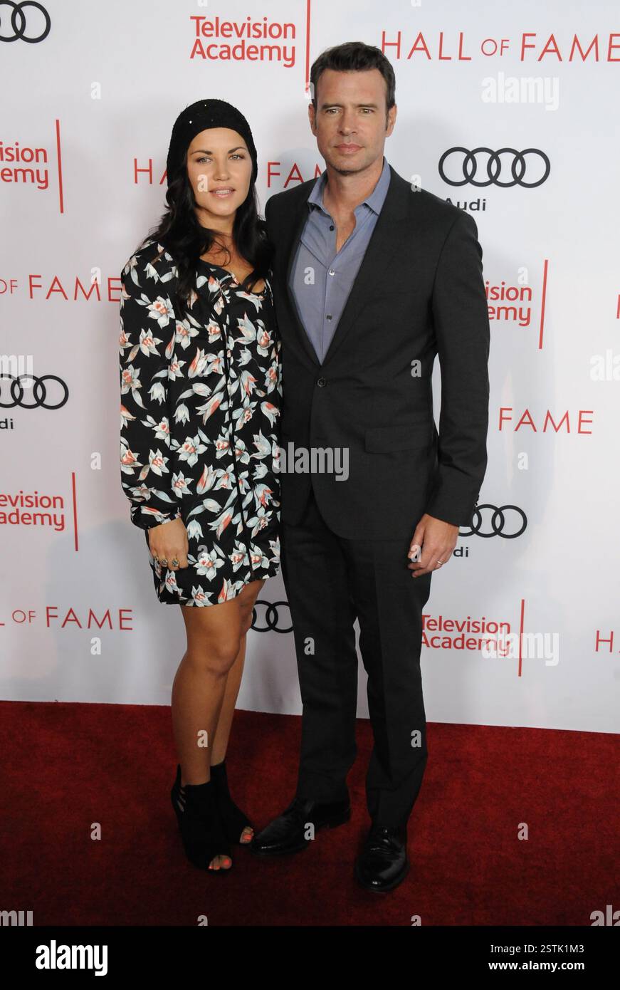 Marika Dominczyk and Scott Foley arriving at the Television Academy's ...