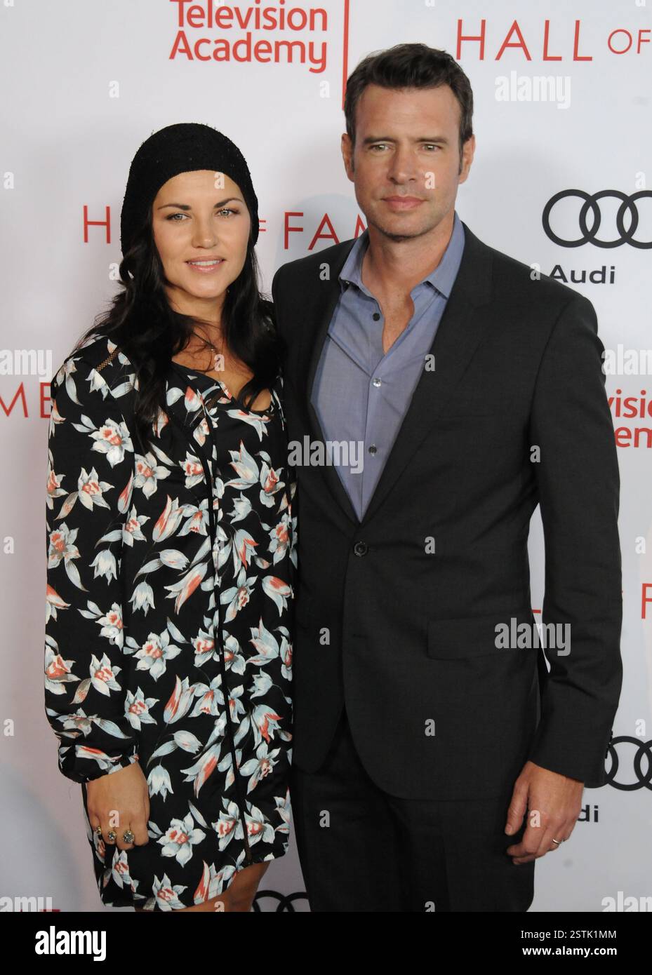 Marika Dominczyk and Scott Foley arriving at the Television Academy's ...