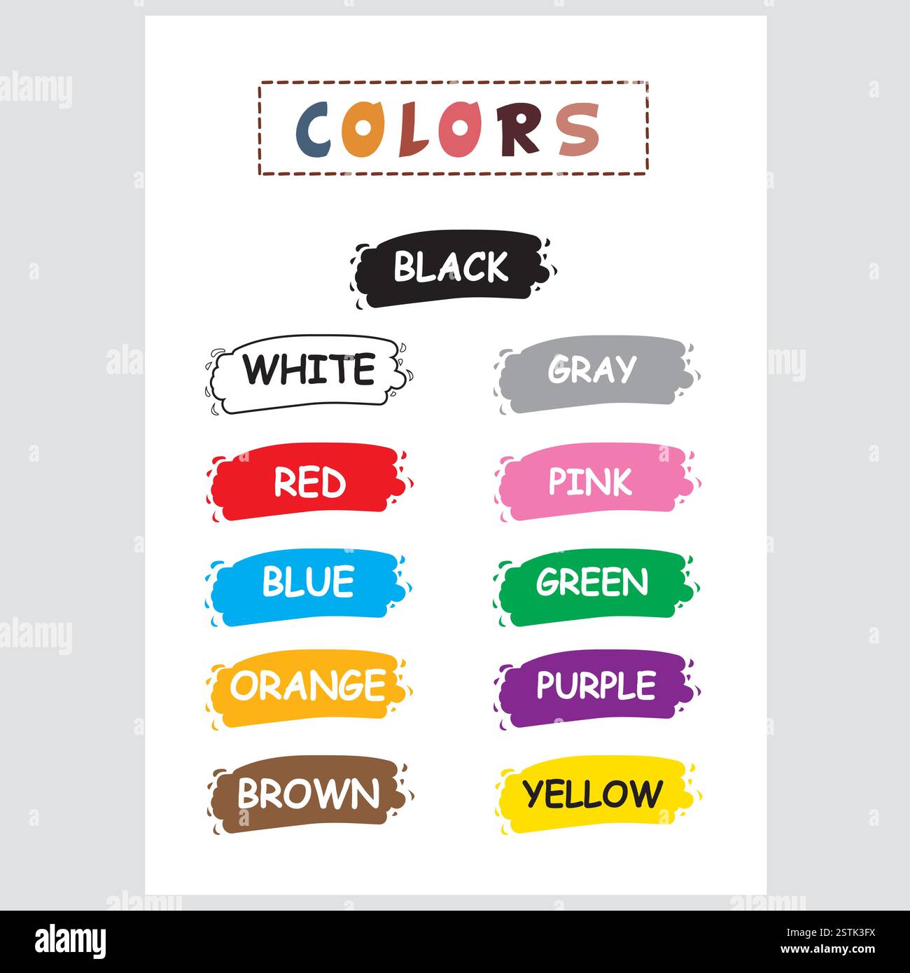 Colorful educational poster for kids featuring vibrant themes for ...