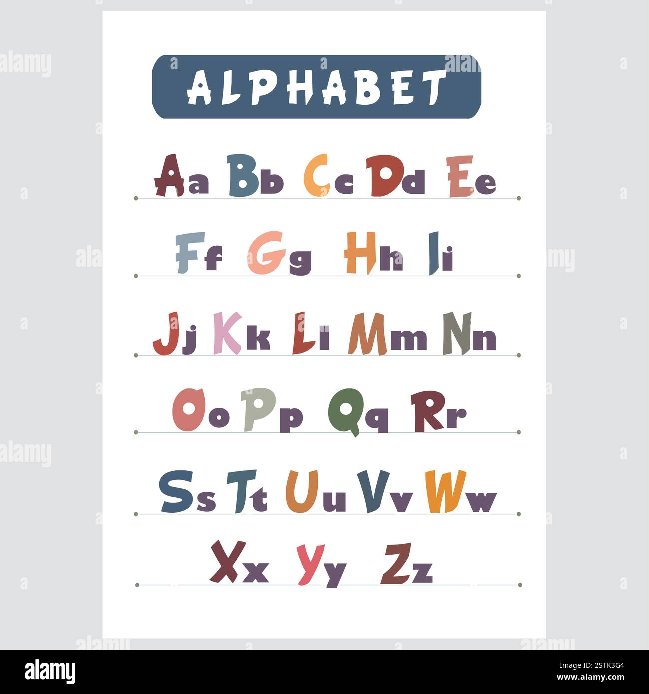 Educational poster for kids featuring an alphabets theme to teach ...