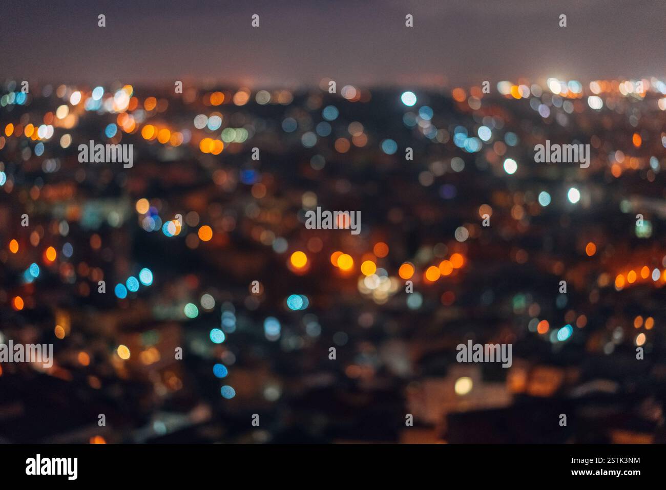 City night from top view Stock Photo - Alamy