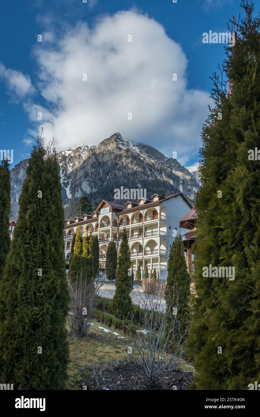Caraiman Monastery in Busteni Mountains in Romania Stock Photo - Alamy