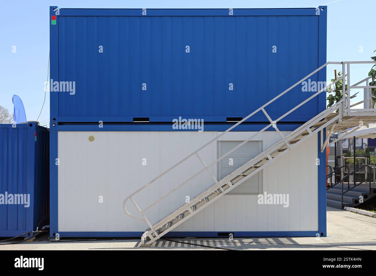 Steel stairs cargo container hi-res stock photography and images - Alamy