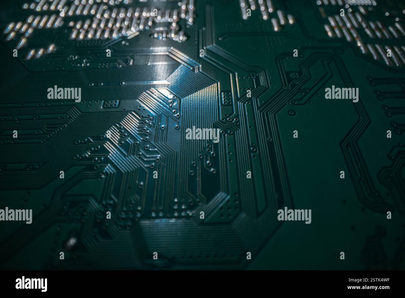Electronic circuit board technology background. Electronic plate ...