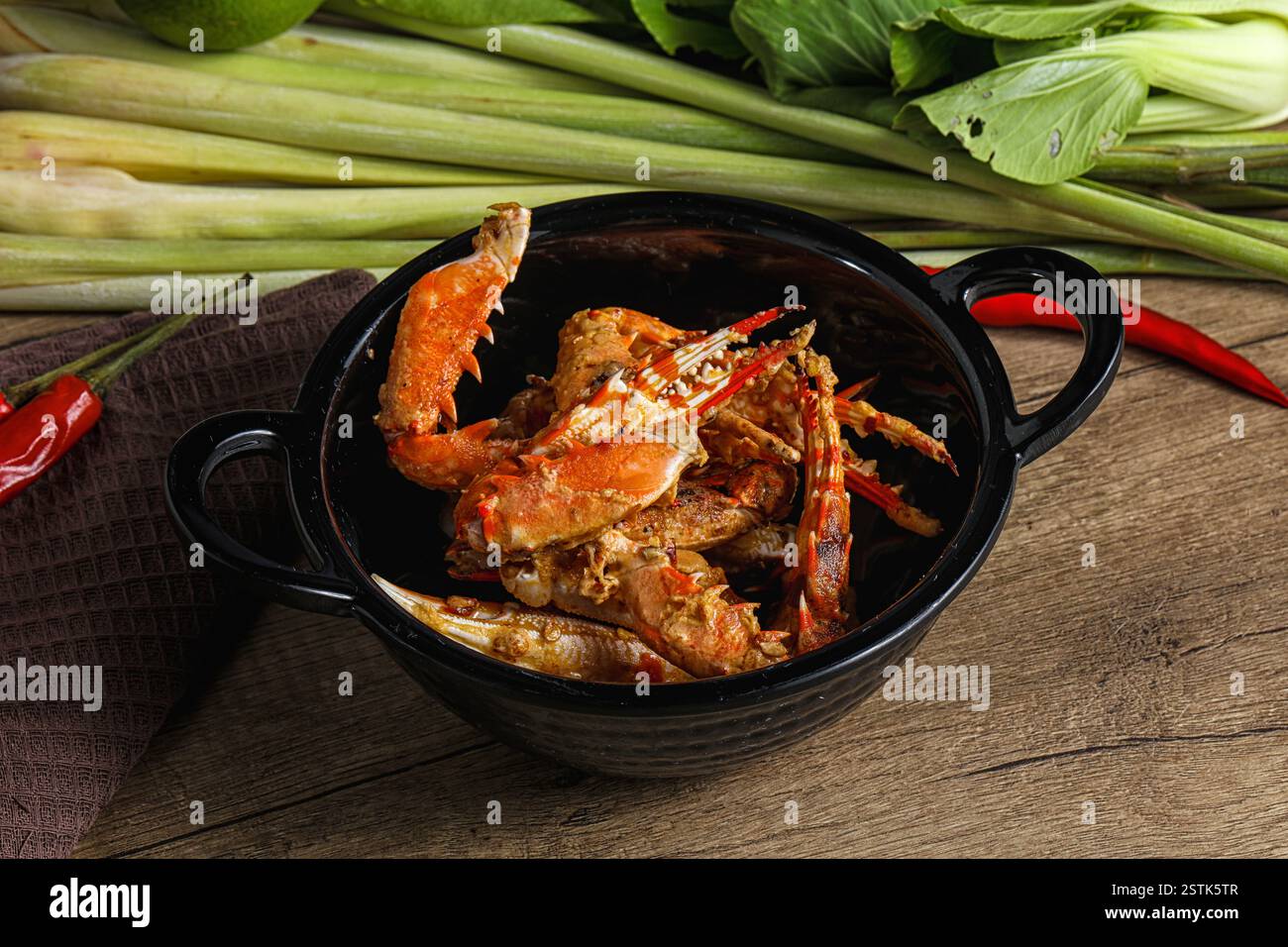 Delicous steamed Spider crab Claws snack Stock Photo - Alamy