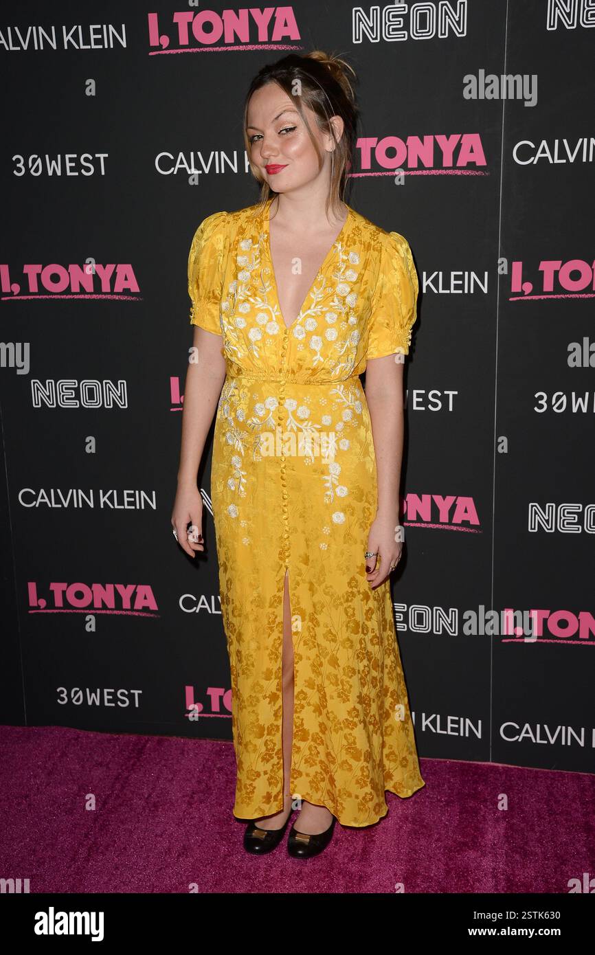 Emily Meade attending the 'I, Tonya' film premiere on November 28, 2017 ...