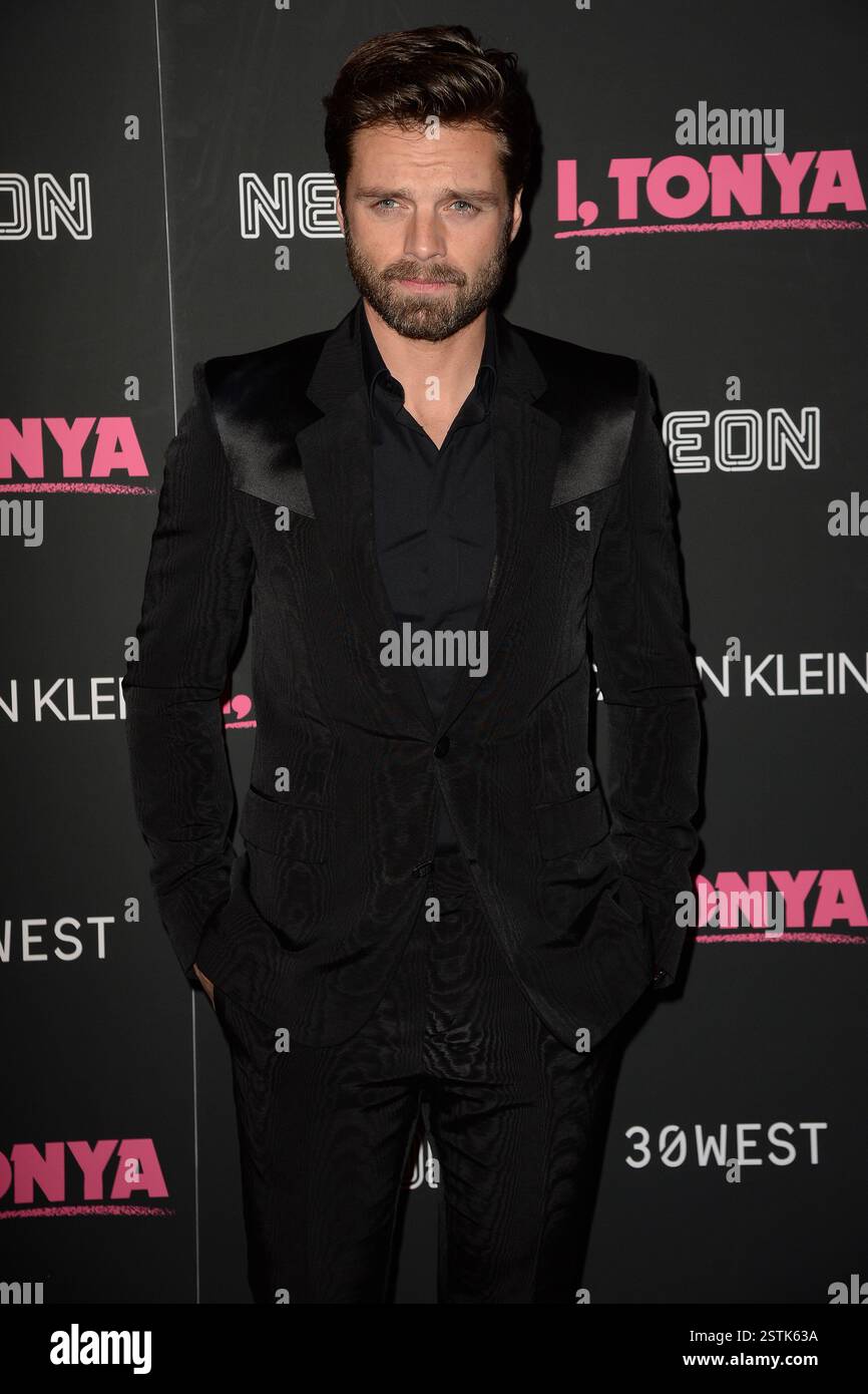Sebastian Stan attending the 'I, Tonya' film premiere on November 28 ...