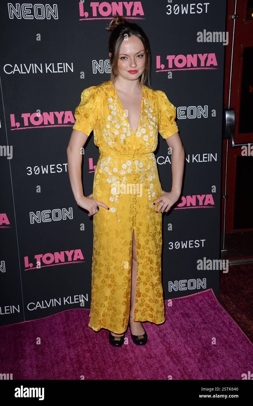 Emily Meade attending the 'I, Tonya' film premiere on November 28, 2017 ...