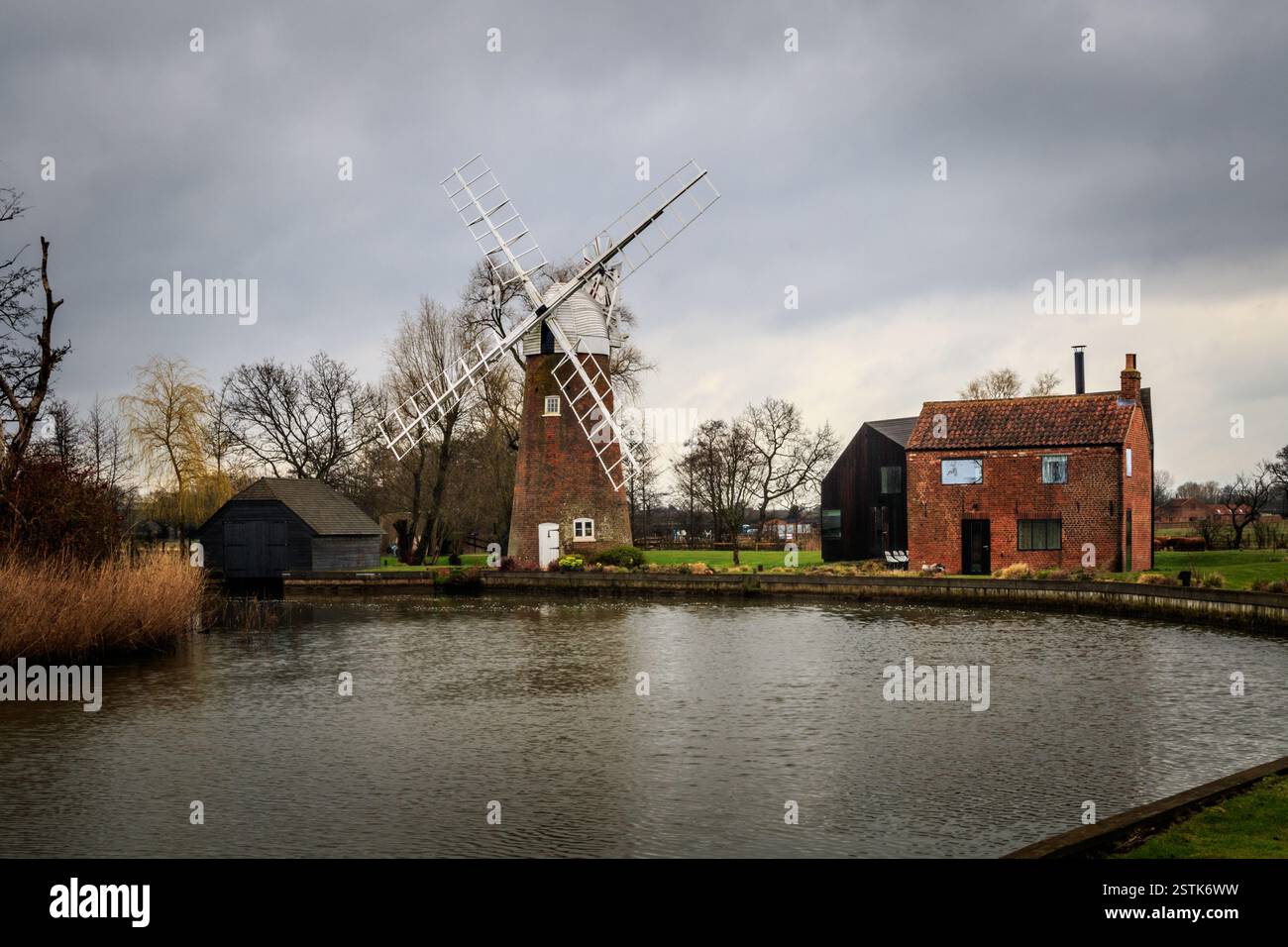Hunsett Drainage Mill Stock Photo - Alamy