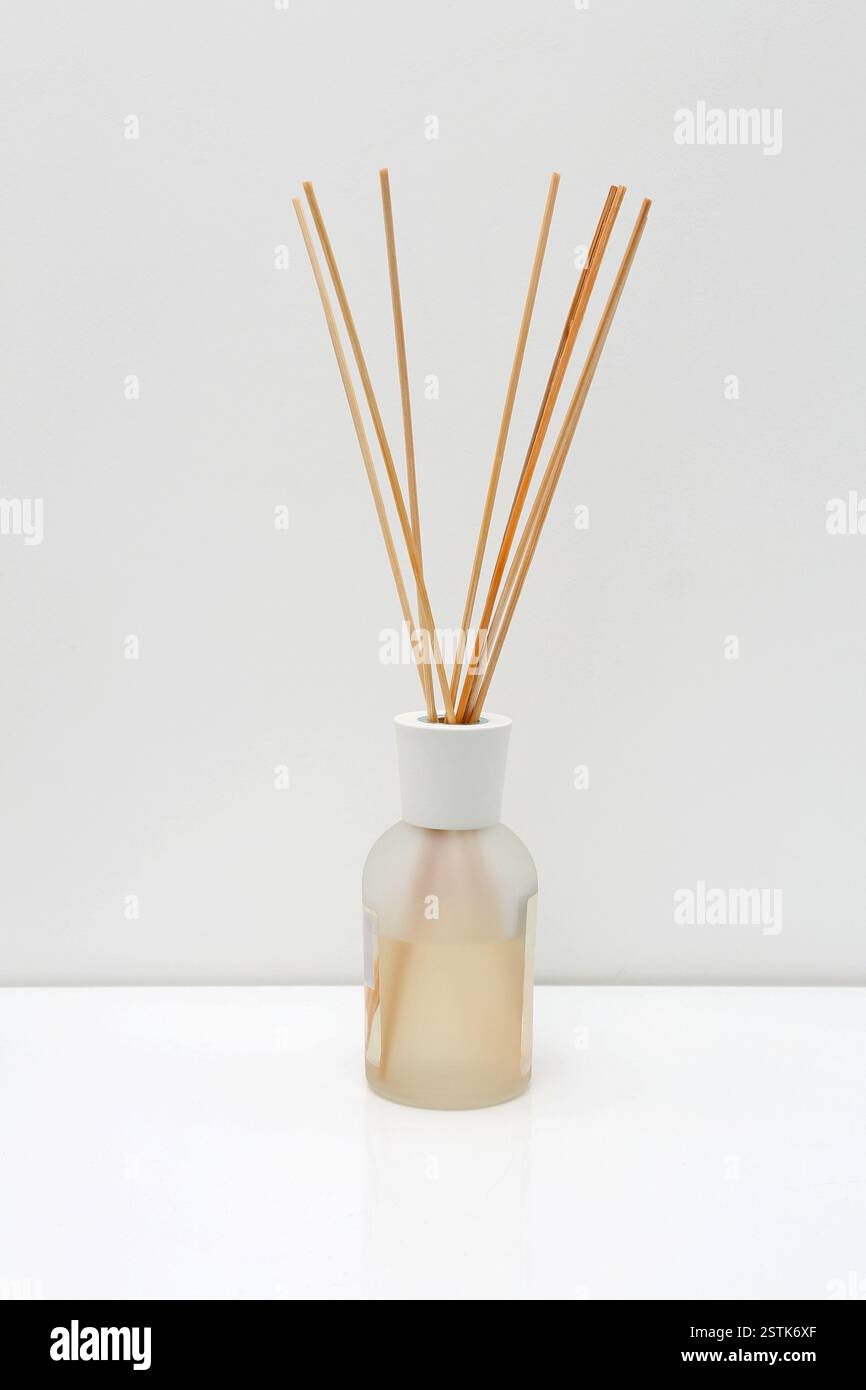 Fragrance Sticks in Bottle Stock Photo - Alamy
