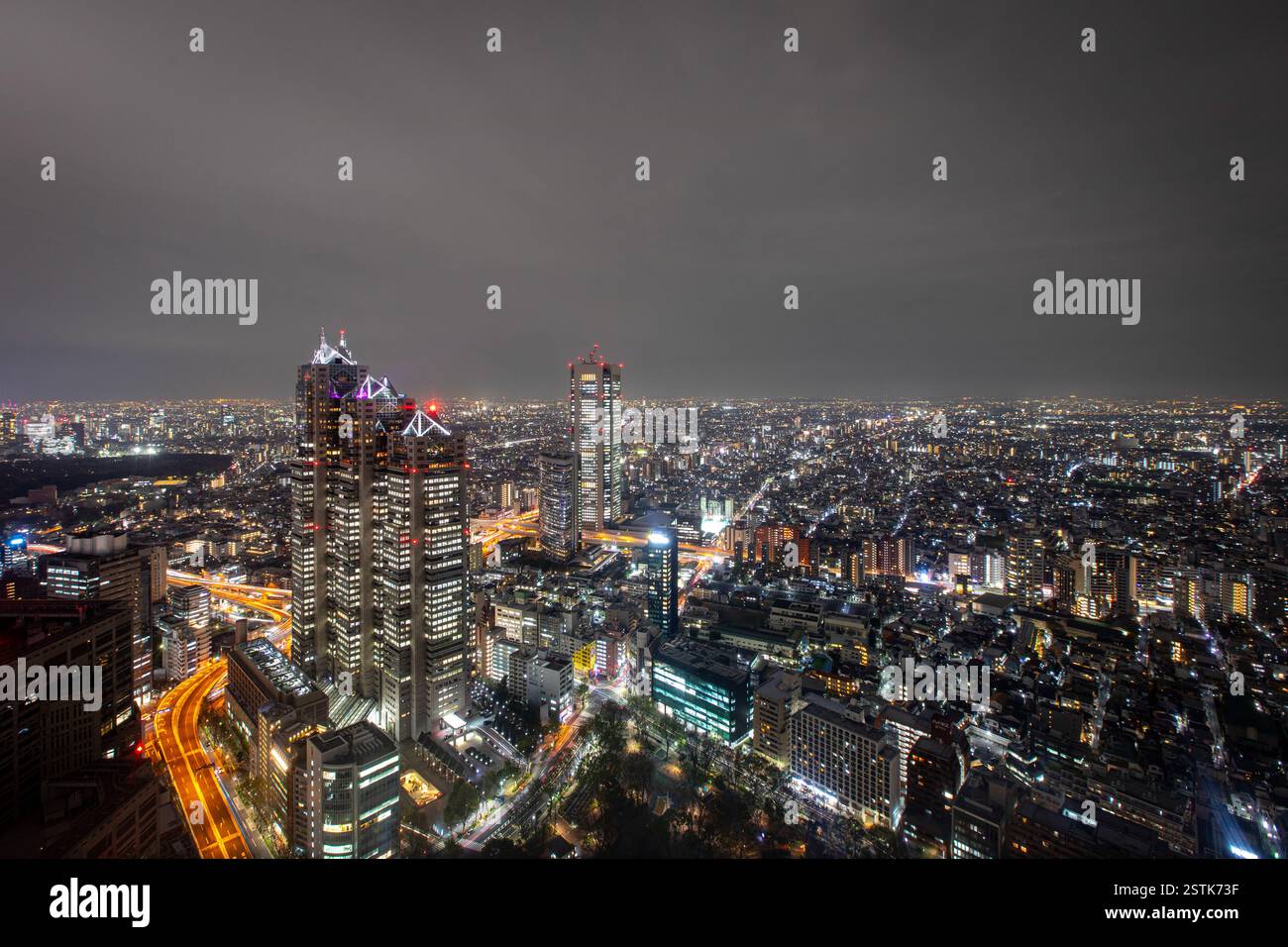Tokyo, Japan, 5-4-2024: night view from Tokyo Metropolitan Government ...