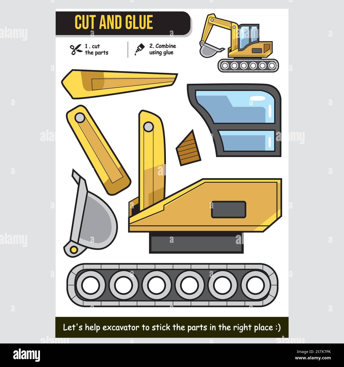 Construction paper crafts Stock Vector Images - Alamy