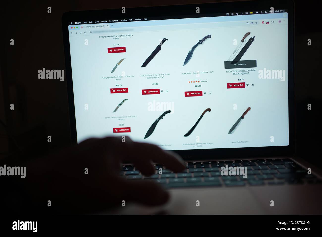 NOTE: RETAILER DETAILS HAVE BEEN PIXELATED BY THE PA PICTURE DESK A ...