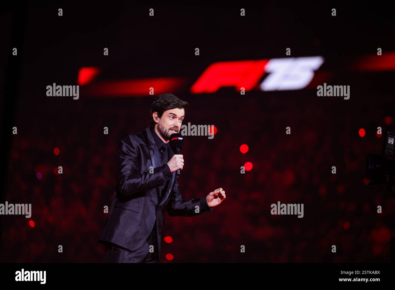 London, Emirats Arabes Unis. 18th Feb, 2025. WHITEHALL Jack presenting ...