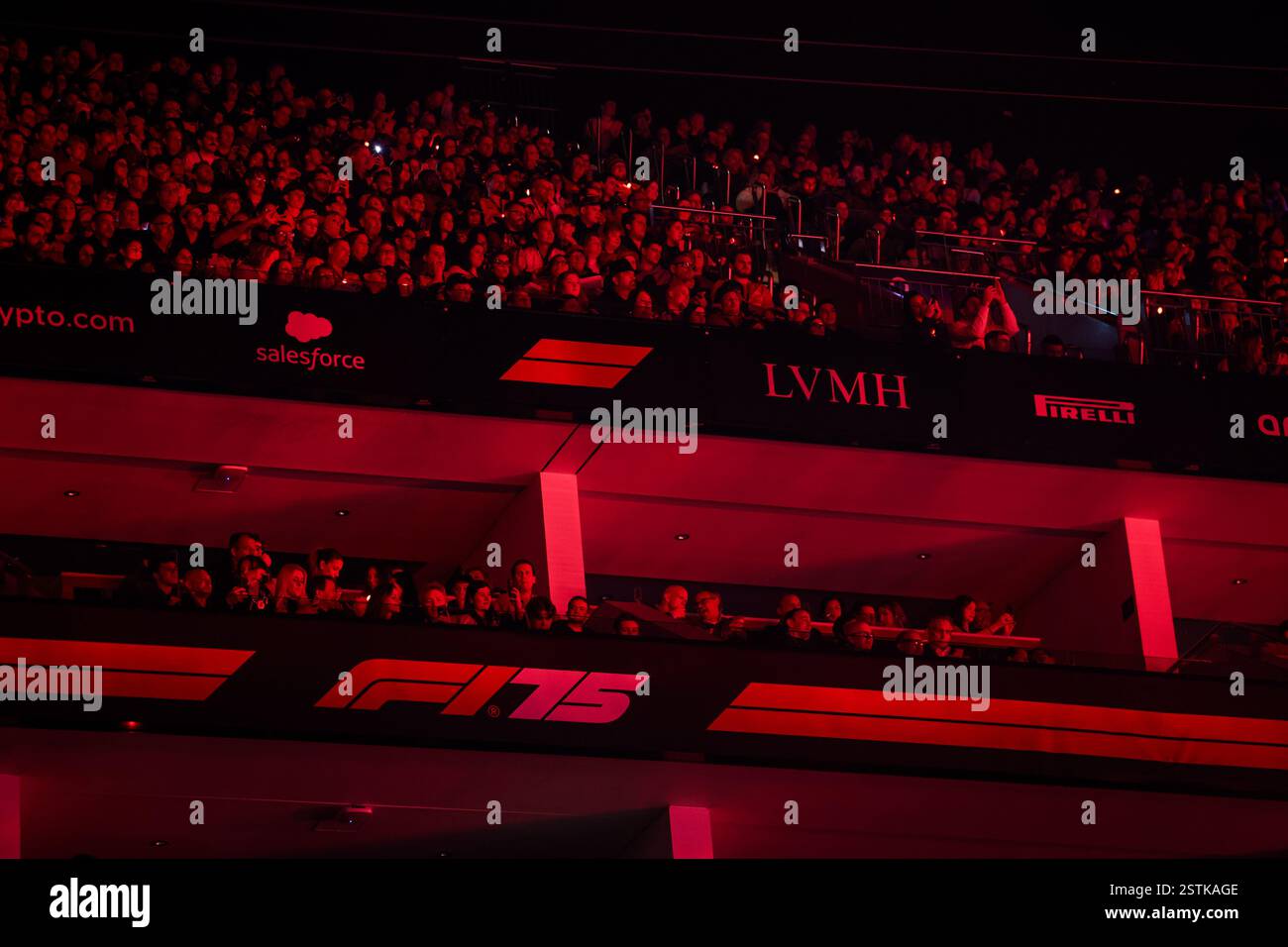 London, Emirats Arabes Unis. 18th Feb, 2025. LVMH F175 logo during the ...