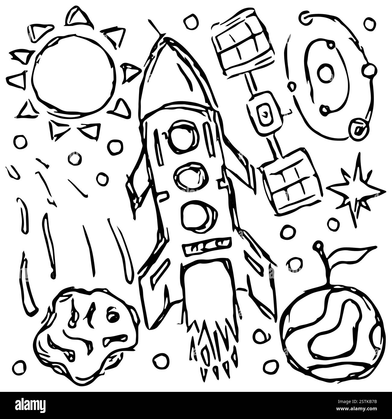 Chalkboard sun Black and White Stock Photos & Images - Alamy