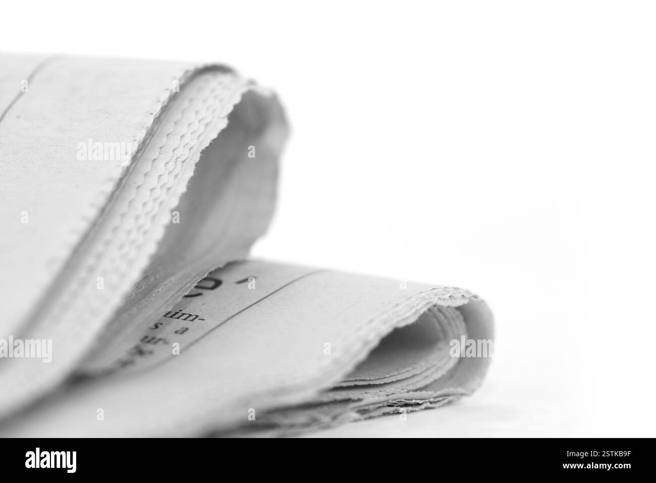 Stack of paper side view Black and White Stock Photos & Images - Alamy