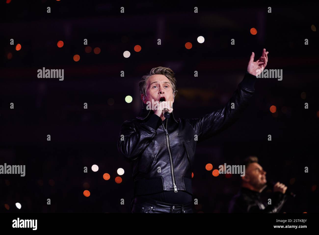 London, United Kingdom, February 18, 2025, Mark Owen of Take That band ...