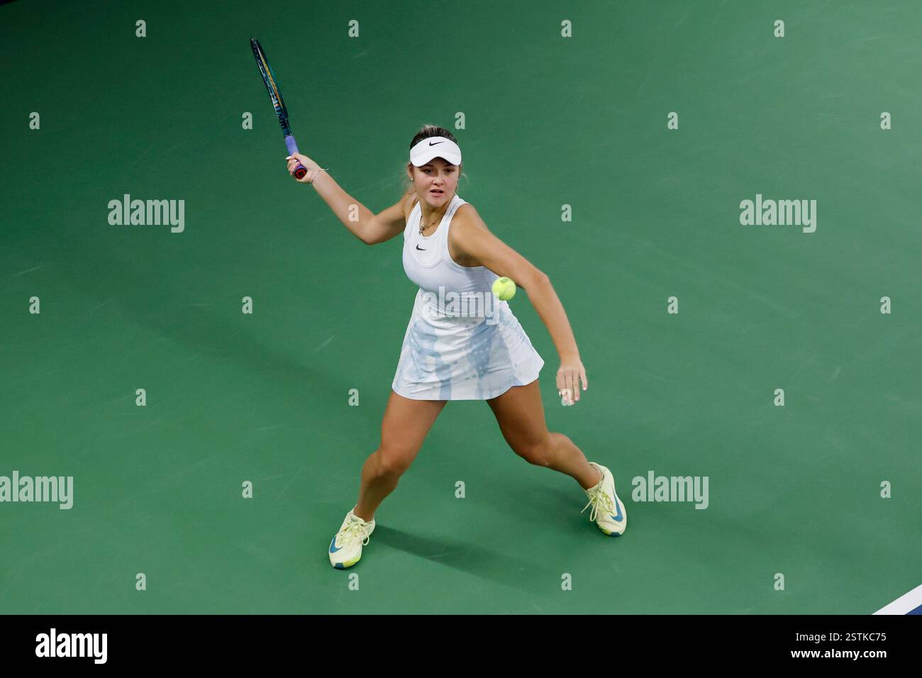 Czech Tennis player Tereza Krejcova in action during the ITF W75 Winter ...