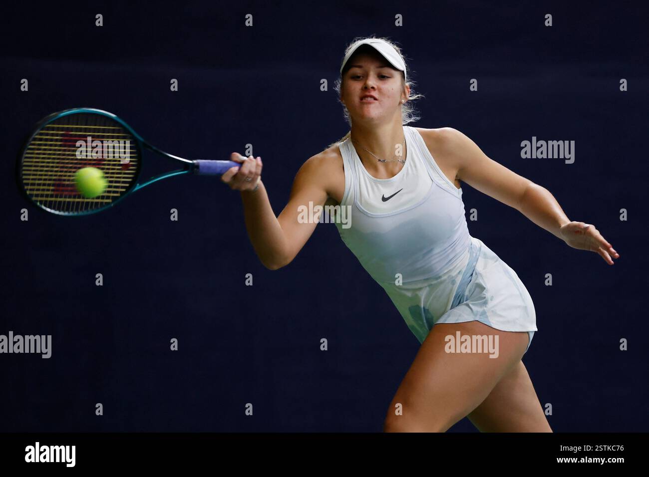 Czech Tennis player Tereza Krejcova in action during the ITF W75 Winter ...