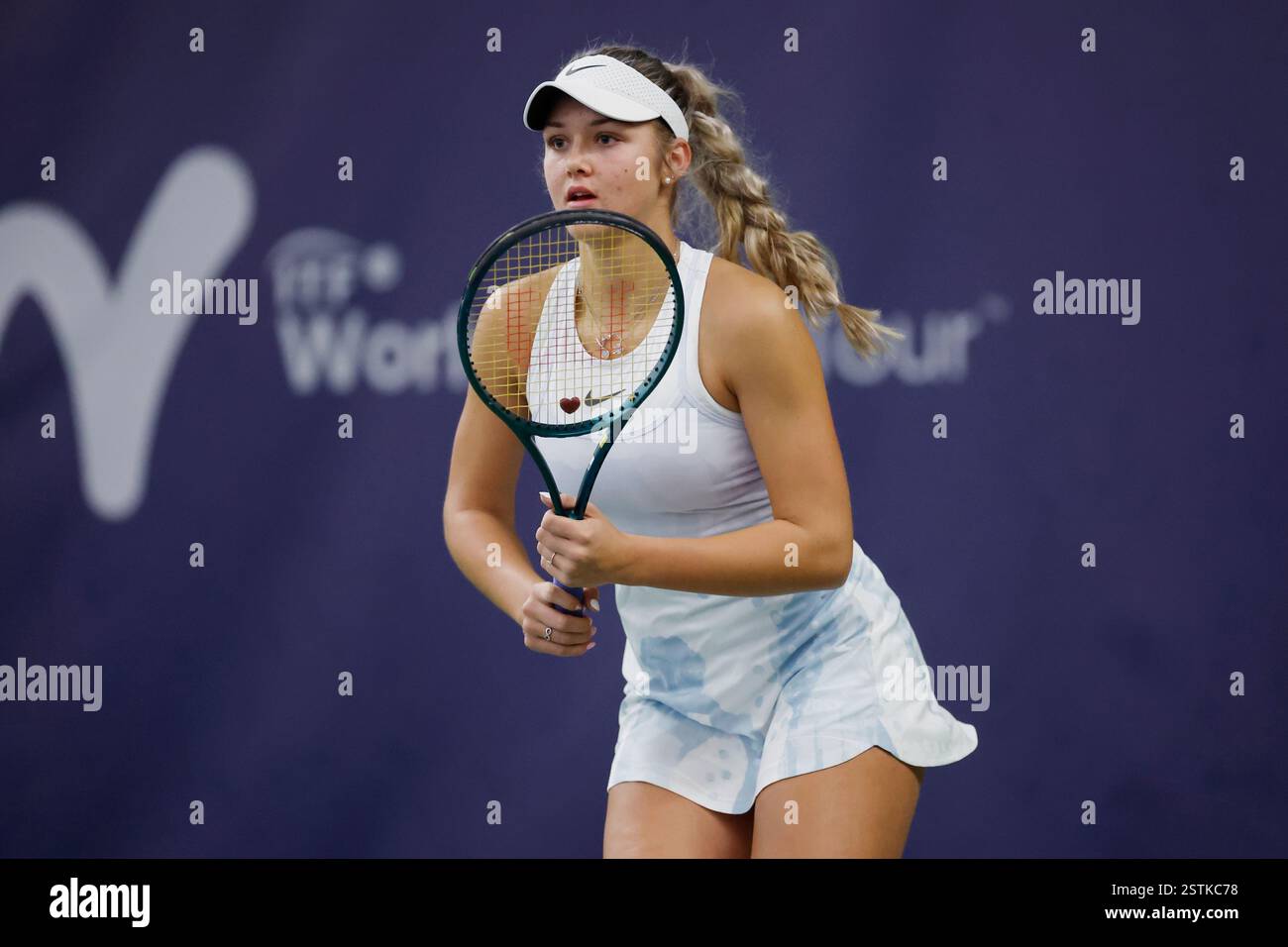 Czech Tennis player Tereza Krejcova in action during the ITF W75 Winter ...