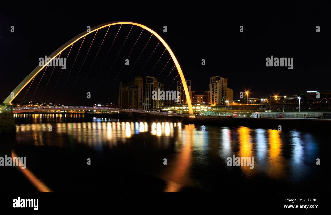 Newcasle at night Stock Photo - Alamy