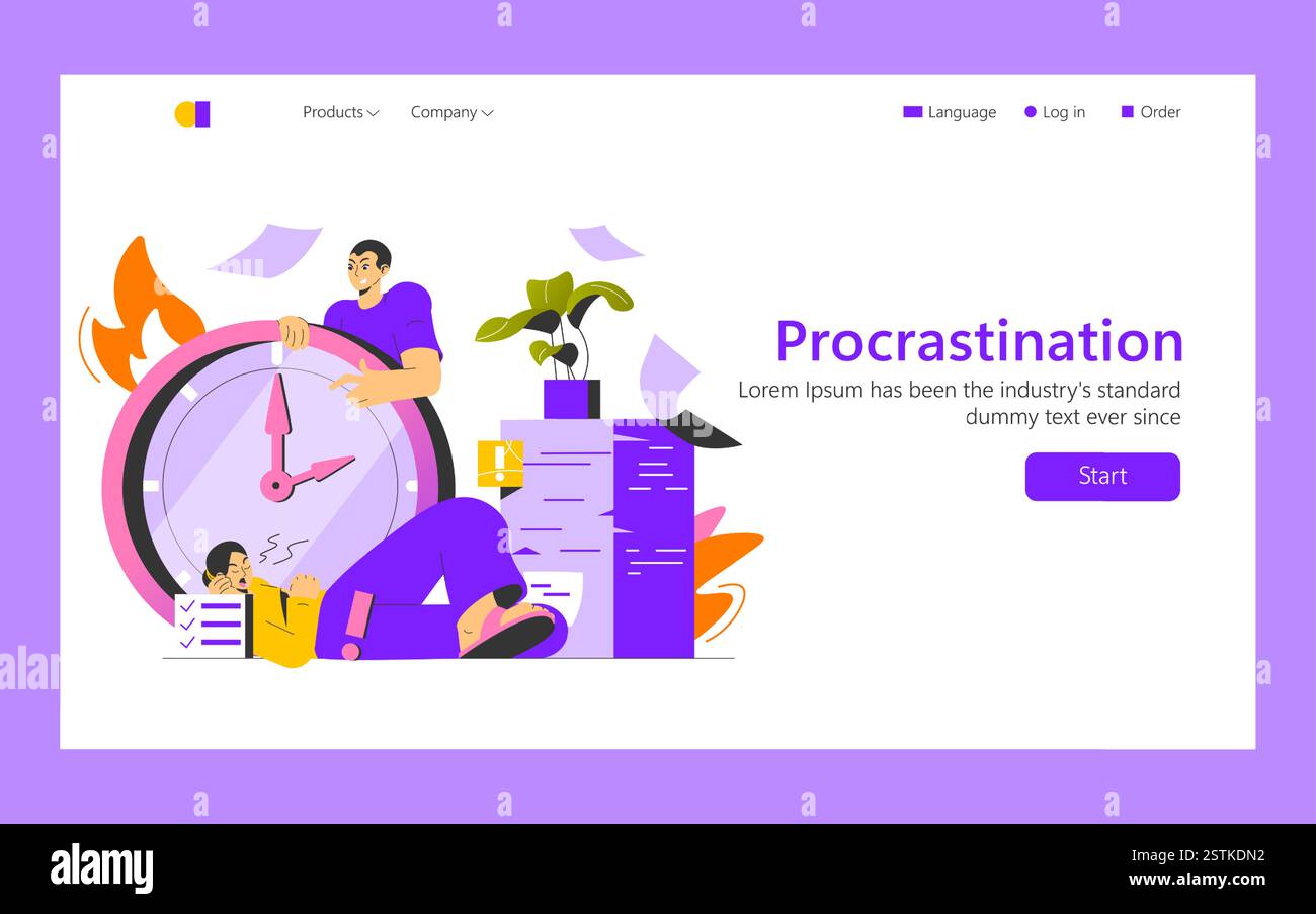 Procrastination concept. The impact of delaying tasks and the stress it ...