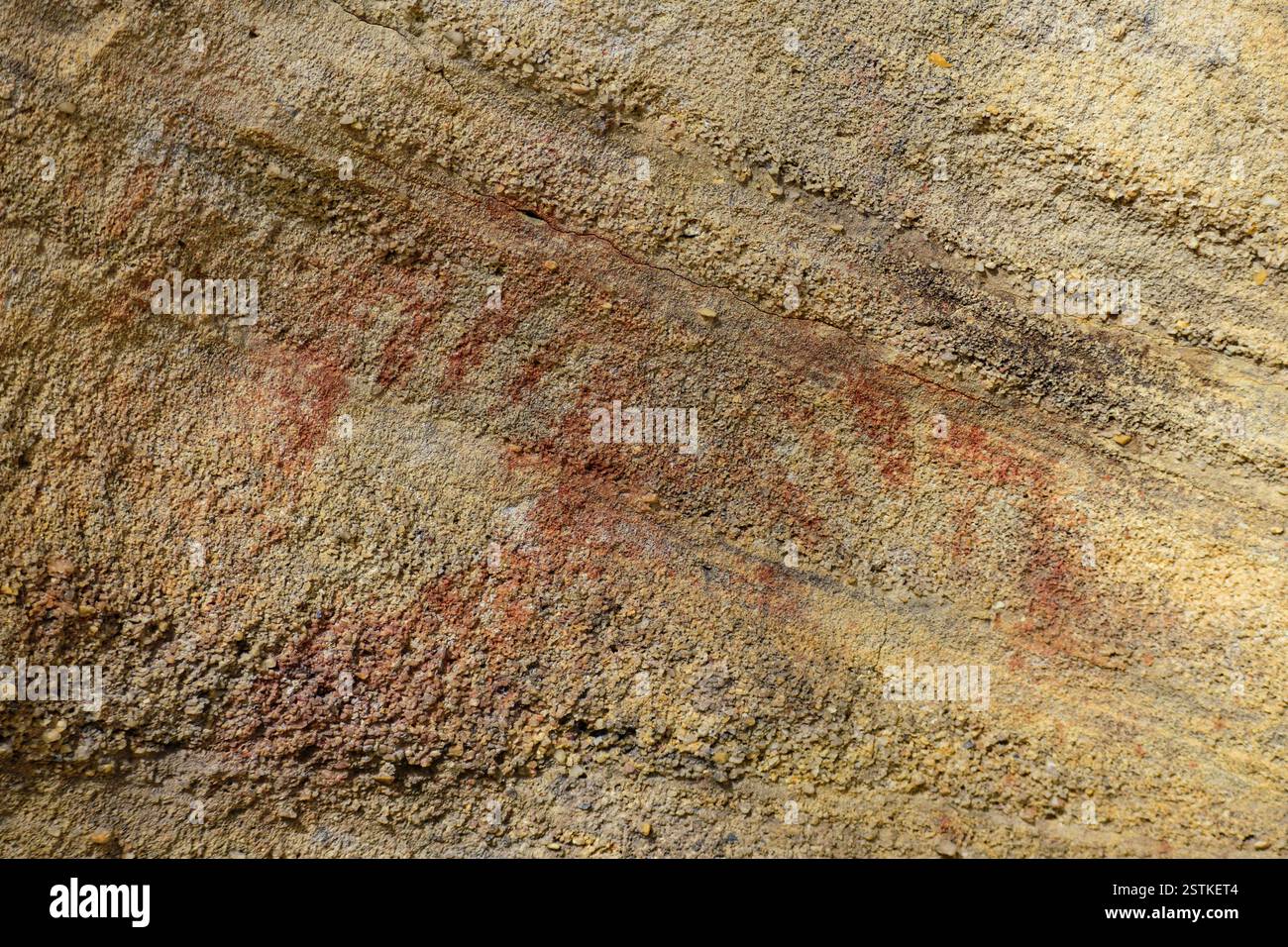 Close-up of prehistoric hand prints on rock Stock Photo - Alamy