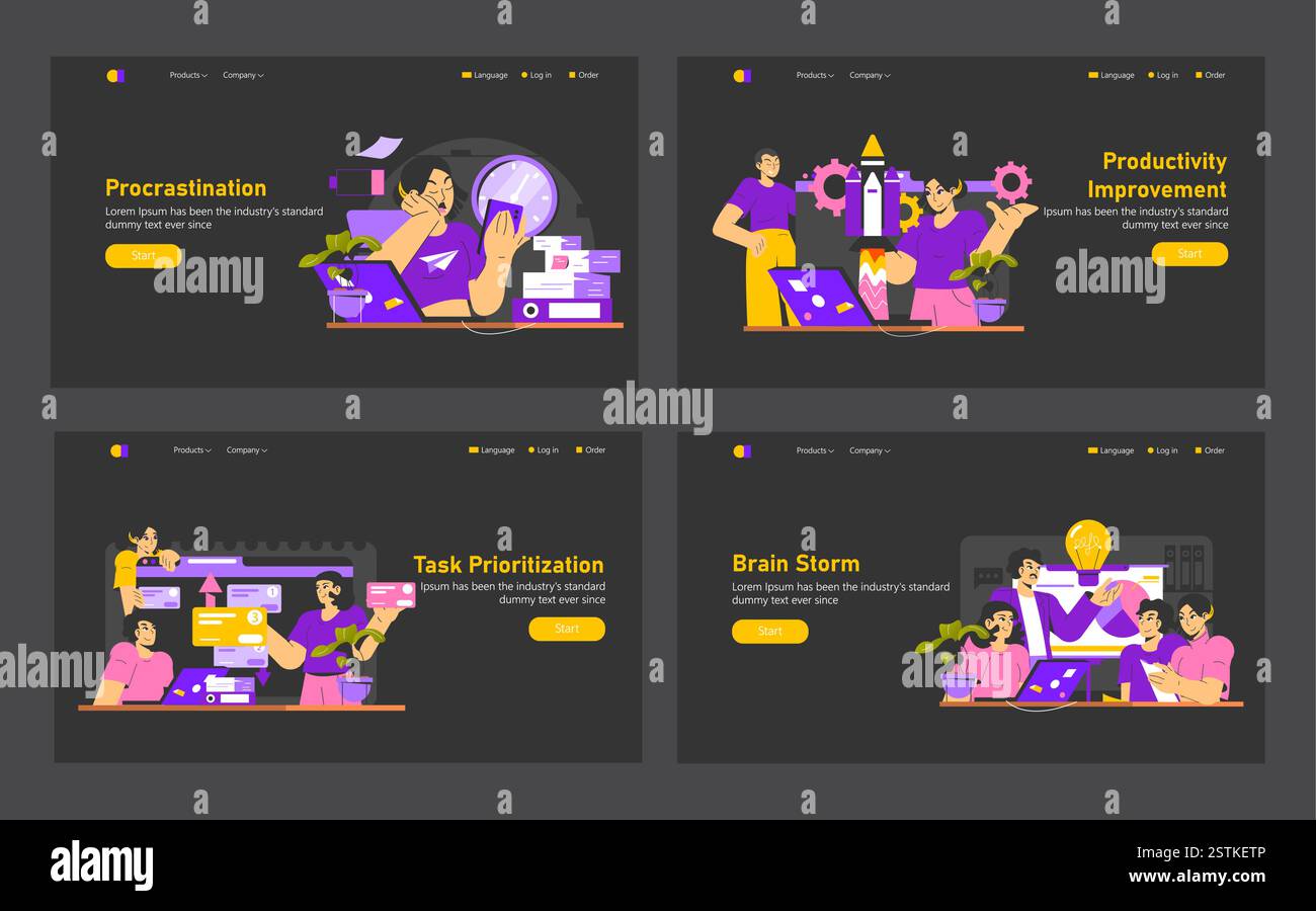 Work focus themes are explored through procrastination, productivity ...