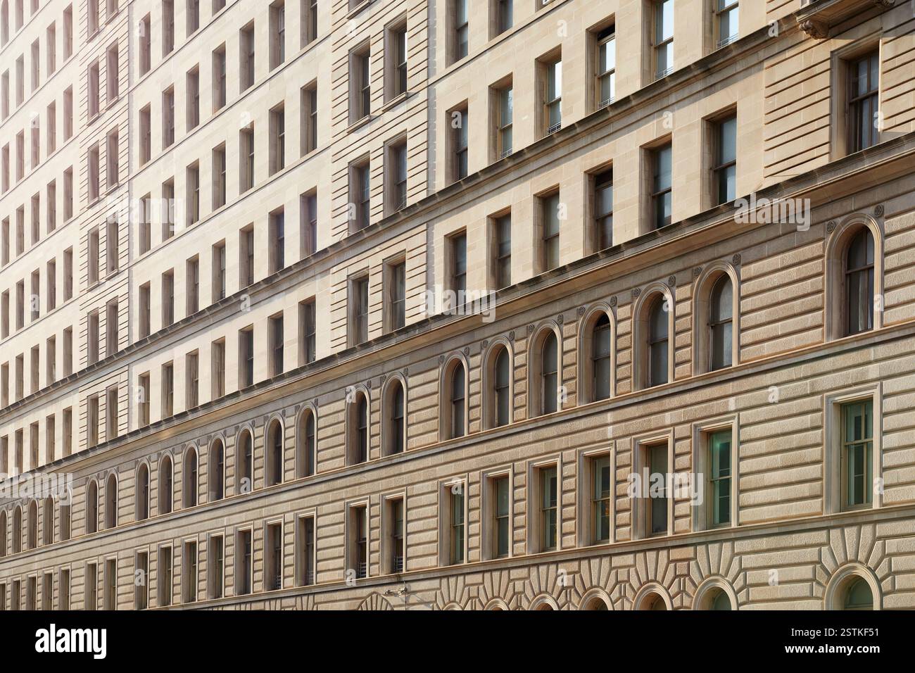 Rows of windows on facade of building Stock Photo - Alamy